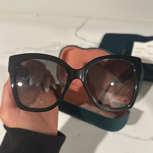 Gucci | Accessories | Nwt Gucci Oversized Black Glasses | Poshmark